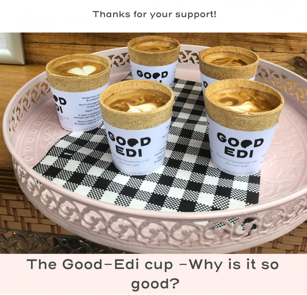 Good-Edi Edible Takeaway Cups