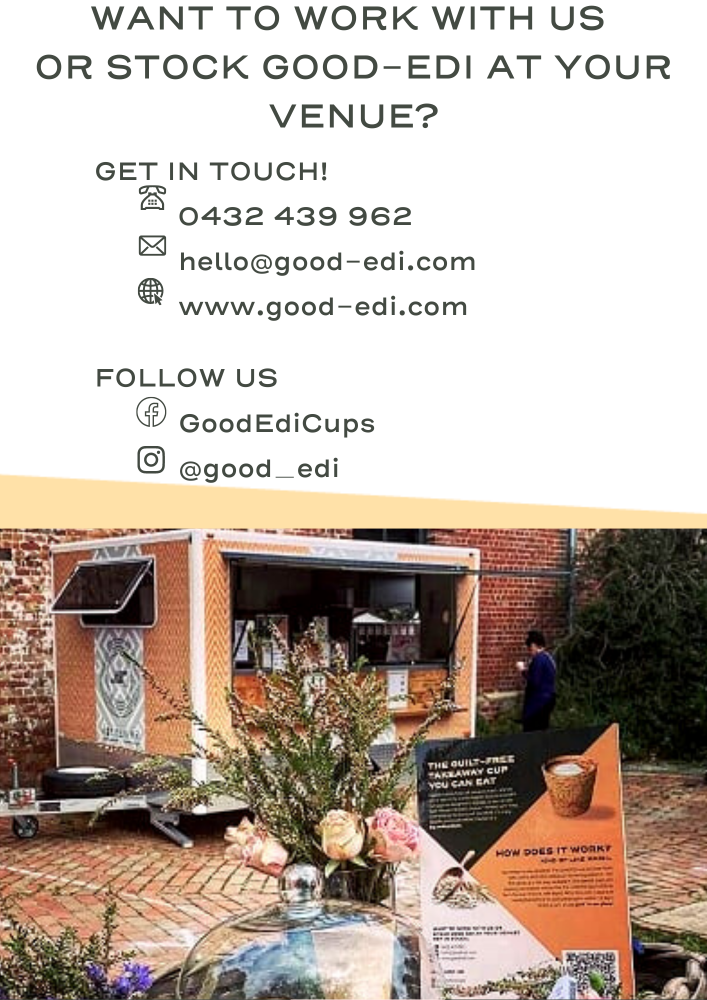 Good-Edi Edible Takeaway Cups